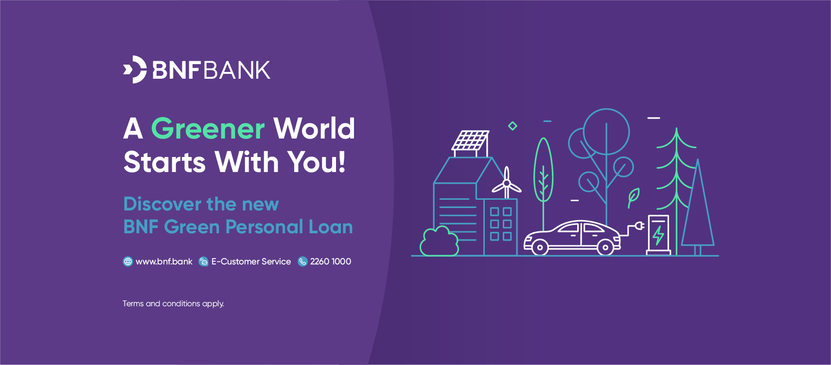 New BNF Green Personal Loan helps customers purchase green products | BNF Bank
